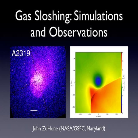 Gas Sloshing: Simulations and Observations | PPT