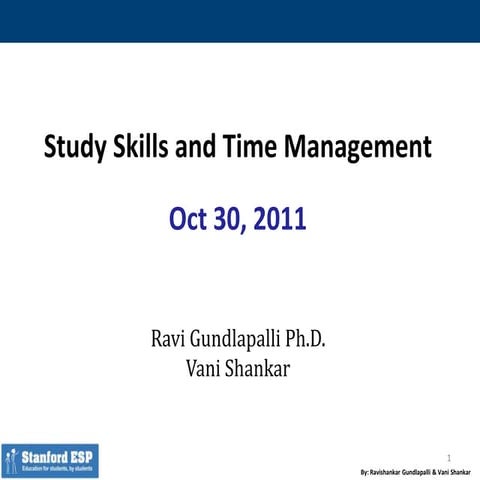 Study Skills and Time Management | PPTX