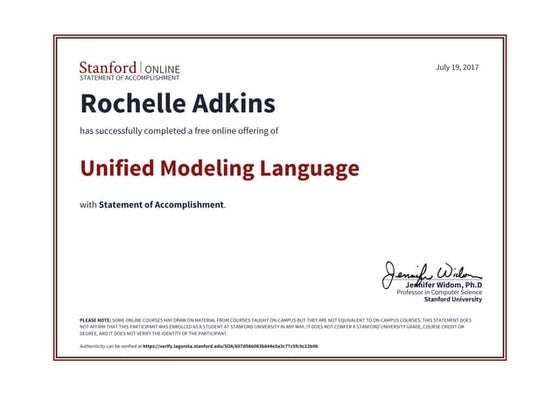 Stanford SQL certification | PPT