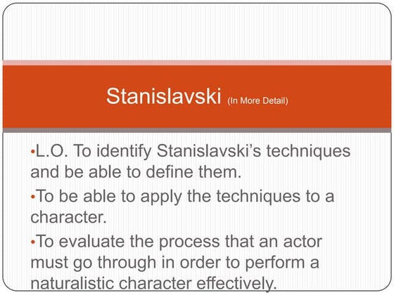 Stanislavski | PPTX
