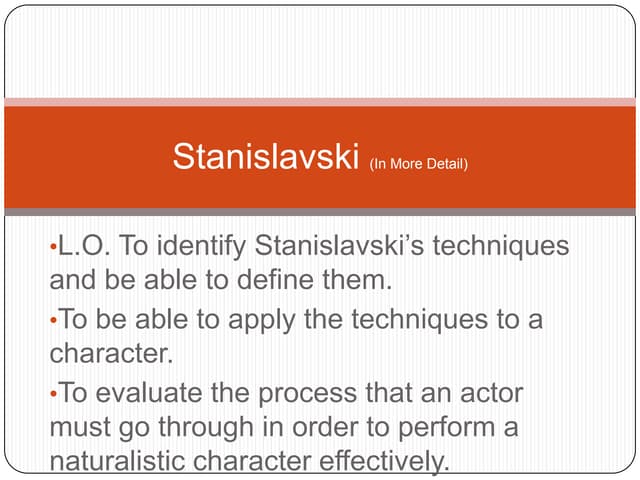 Stanislavski | PPTX
