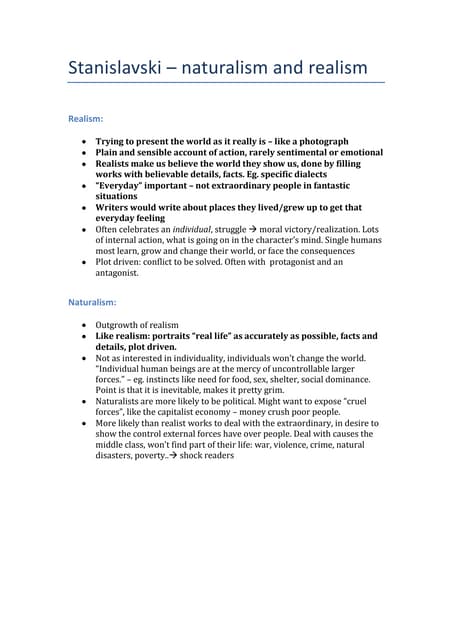 Stanislavski's influence in the USA | PPT