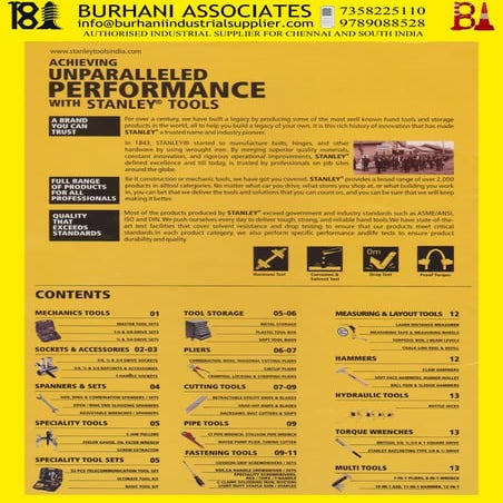 Taparia handtools Chennai catalogue and price list | PDF