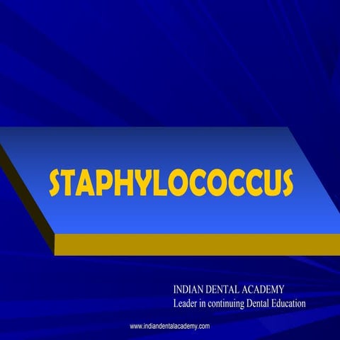 Staphylococcus | PPT
