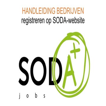Stappenplan registratie bedrijven soda | PPTX