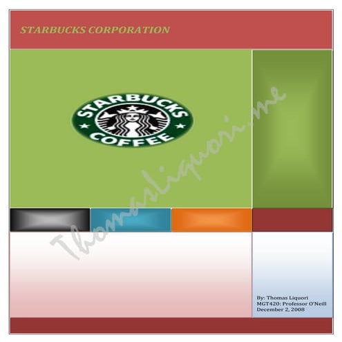 Case Study of Starbucks | PPTX