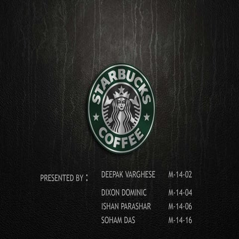 Starbucks Retail Chain Analysis | PPTX