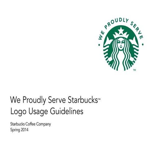 Starbucks brand guidelines. brand book for starbucks | PDF