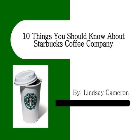 Starbucks Presentation | PPT