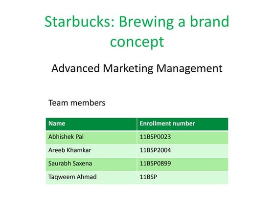 Star bucks- goals and objective and visions | PPTX | Retail Industry ...