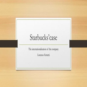 Starbucks’case | PPTX