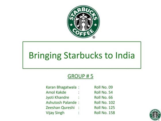 Strategic Map of Starbucks Coffee Company | PPT