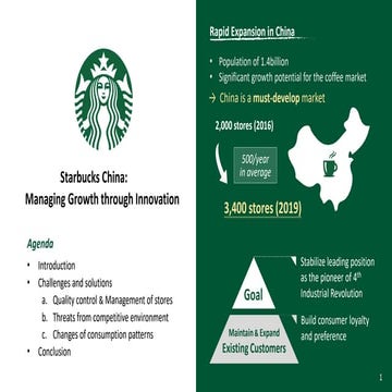 Case: Starbucks China - Managing Growth through Innovation | PDF