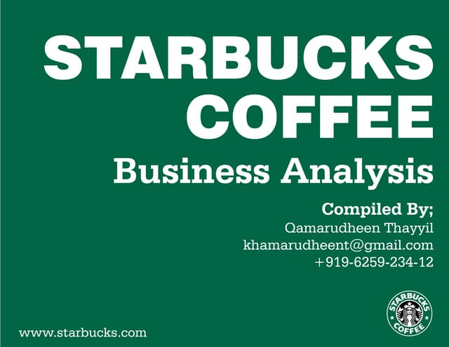 Presentation on Starbucks Marketing Strategy | PPTX | Large Business ...