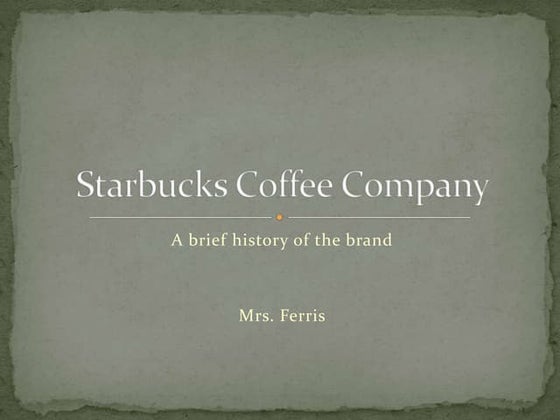 Starbucks Logo – An Overview of Design, History And Evolution | PDF