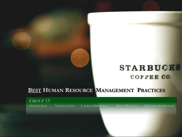 Starbucks - Performance Management System | PPTX