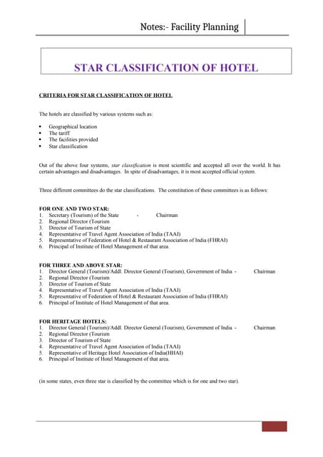 5 Star Hotel Project | PPT