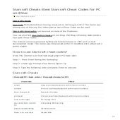 Starcraft Cheats : Exclusive Starcraft Cheat Codes For Pc and Mac