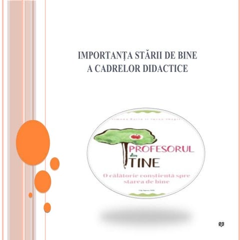 Starea de bine a profesorilor | PPTX