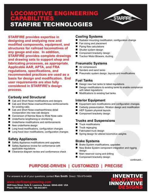 Starfire Engineering Shop Engineering Capabilities | PDF