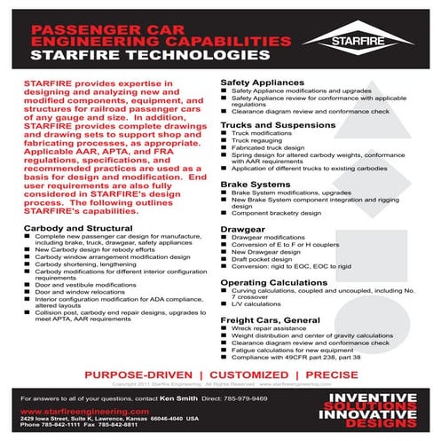 Starfire Engineering Shop Engineering Capabilities | PDF