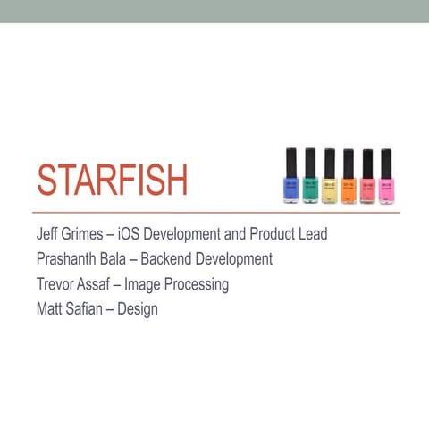 Starfish: App Details | PDF