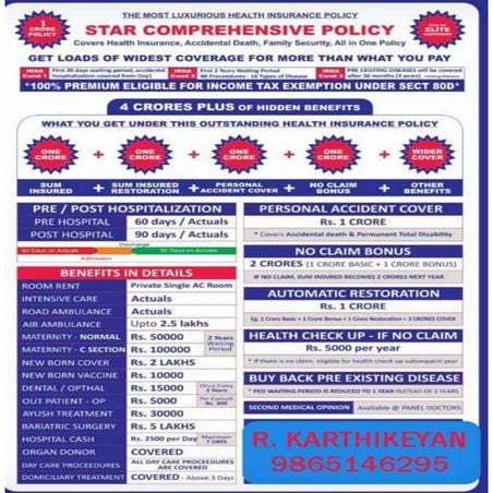 Star health insurance coimbatore comprehensive plan | PDF | Business and Finance
