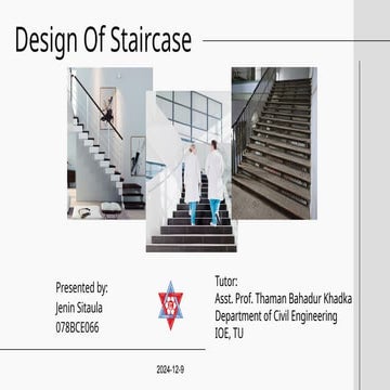 Staircase design Design procedure for staircase (from Bachelor sixth ...