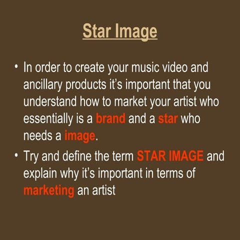 Star Image and Marketing | PPT