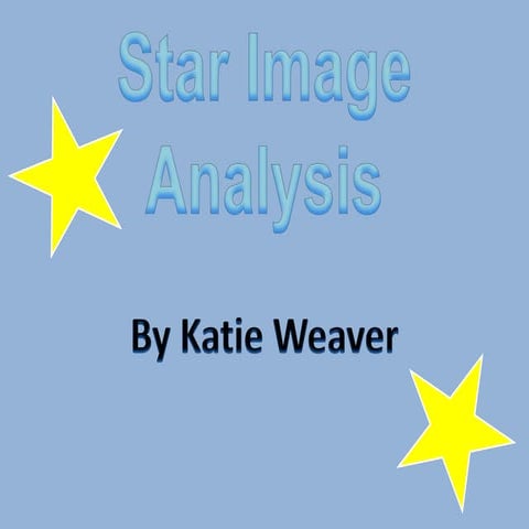 Star Image Analysis | PPT