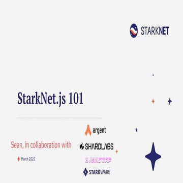 StarkNet JS | PDF | Web Development | Internet