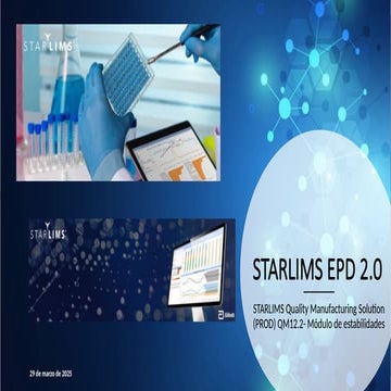 STARLIMS 2.0 para la gestion de laborato | PPTX