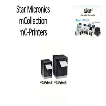 Star Micronics - mCollection - mC-Printers | PPTX
