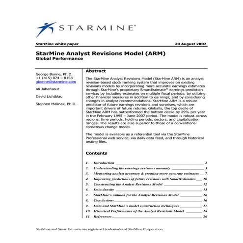 Star mine arm_white_paper | PDF