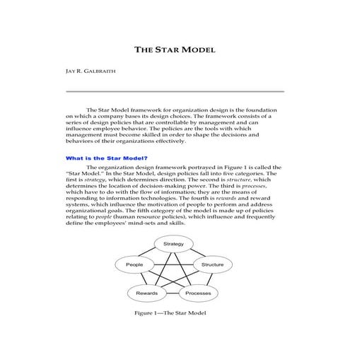 Star Model | PDF