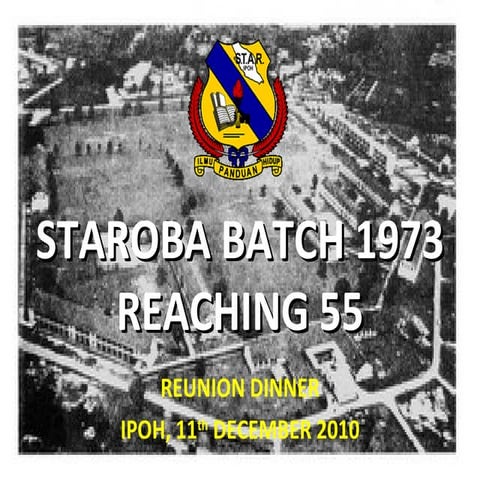 Staroba 1973 reaching 55 | PPT