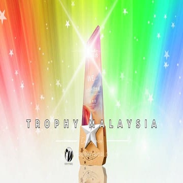 Star Rainbow Crystal Trophies at Trophy-World Malaysia | Custom ...