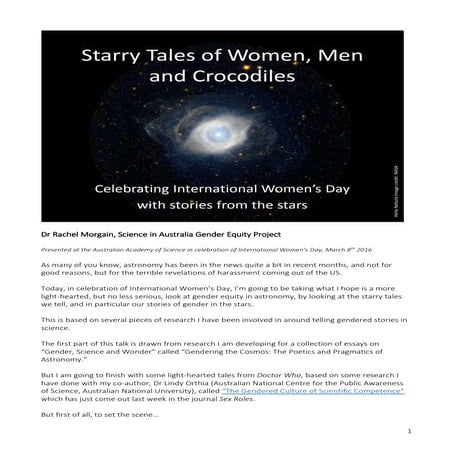 Starry Tales of Women, Men and Crocodiles | PDF