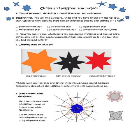 Stars worksheet and pictures | PDF