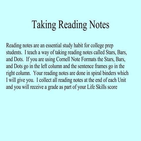 Processes Reading Notes | PPT