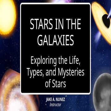 Characteristics of stars | PPTX