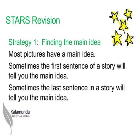 Finding the Main Idea with Pictures | PPT
