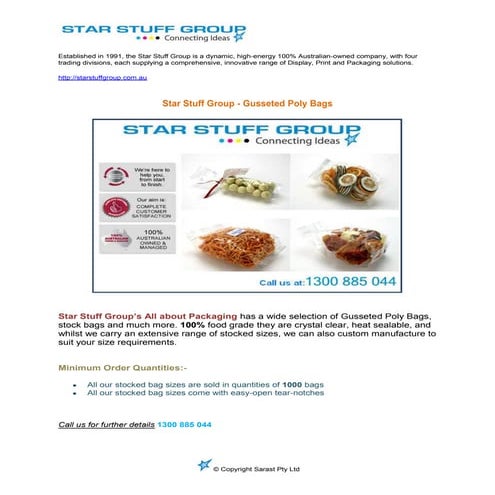 Gusseted Poly Bags | PDF