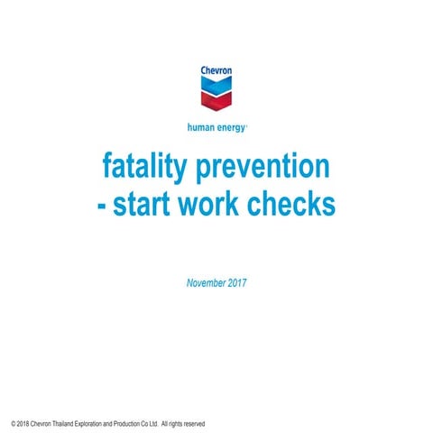 start-work-checks to stop fatalities at workplace | PDF