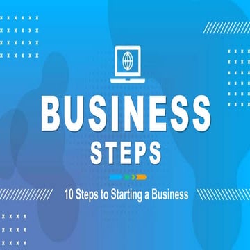 10 PowerPoint Slides Describing Steps for Starting a Business | PPTX