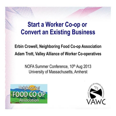 The Consortium Co-operative Model | PDF