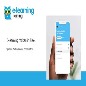 Leer e-learning maken met Rise | PPT