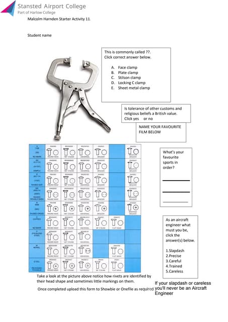 Starter activity 7 completed | PDF