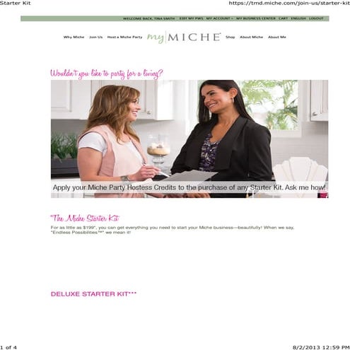 Miche Starter Kit Options | PDF