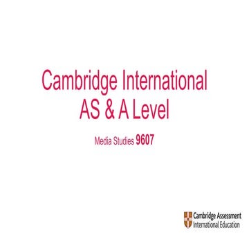 Introduction the Media Studies | PPTX